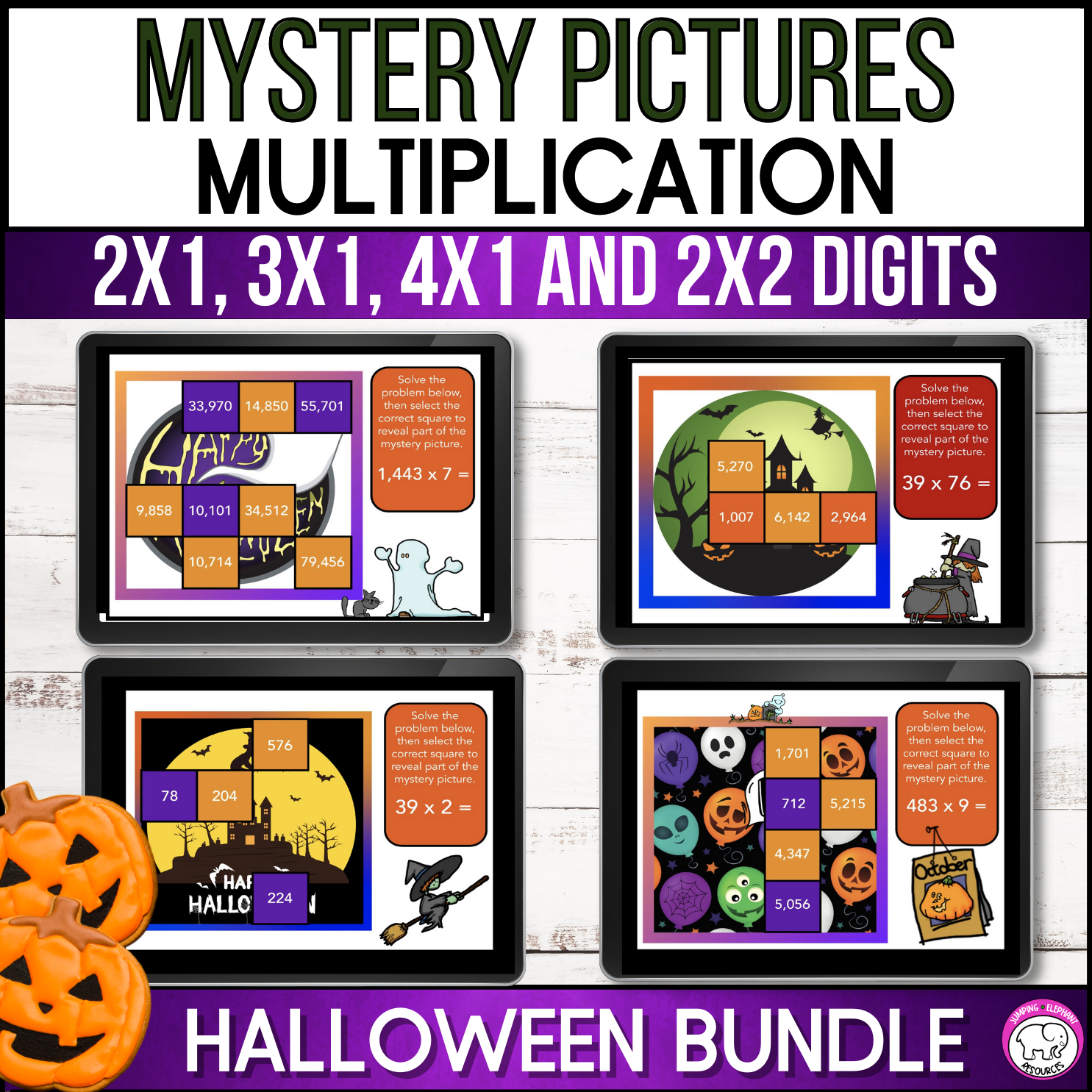 Halloween Math Activities for the 4th Grade Classroom - Jumping ...