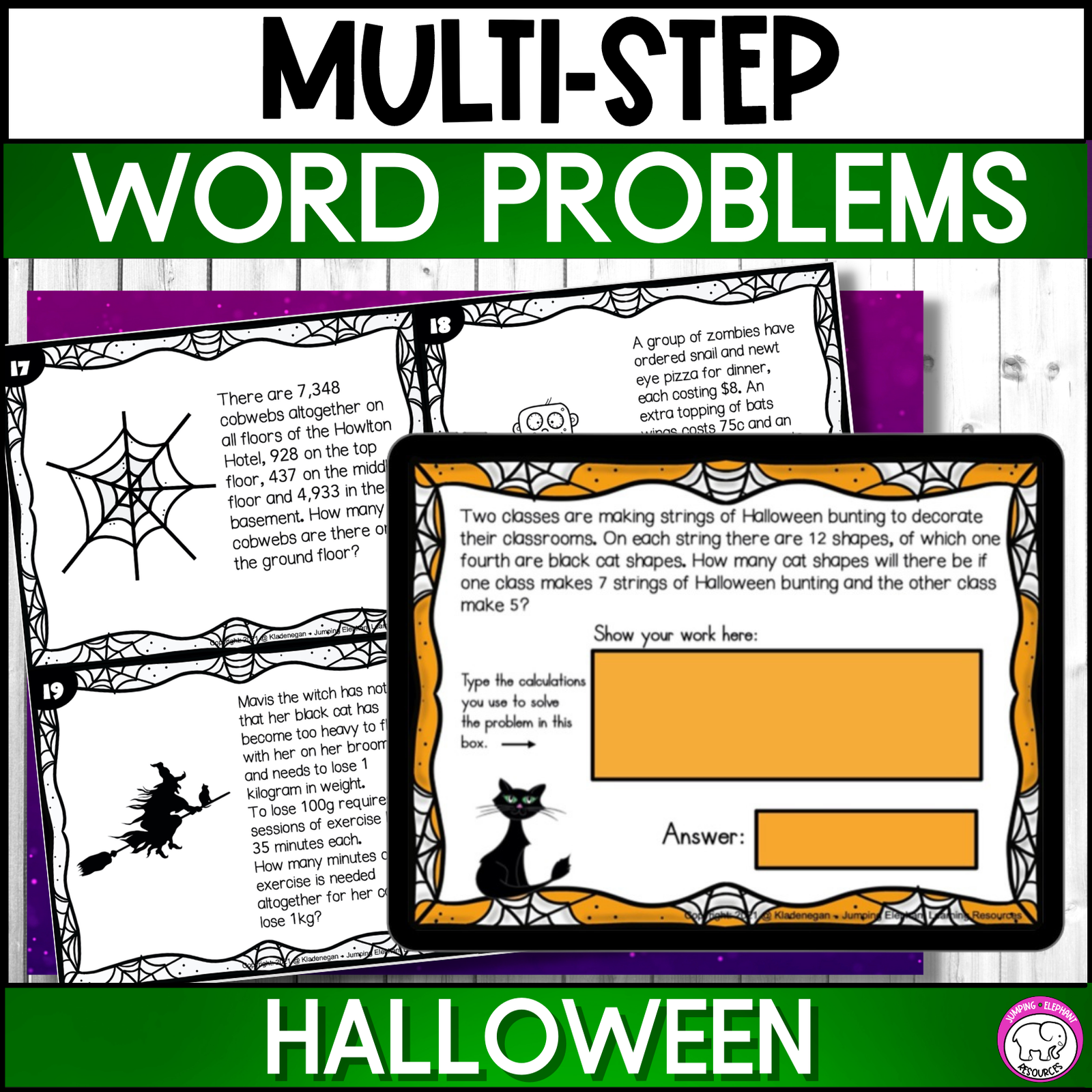Halloween Math Activities for the 4th Grade Classroom - Jumping ...