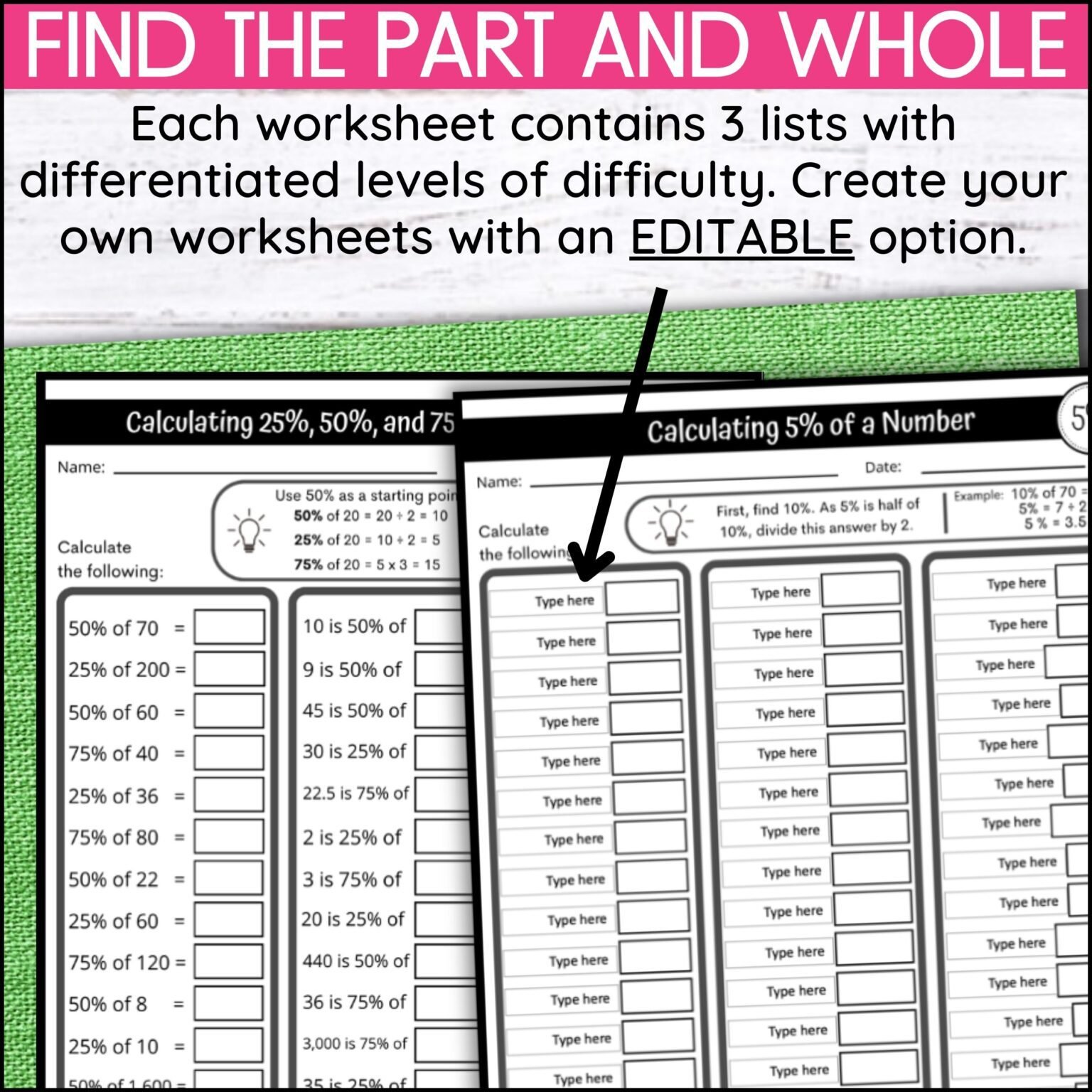 Teaching Percentages in Small Steps: Using Benchmark Percents From 1% ...